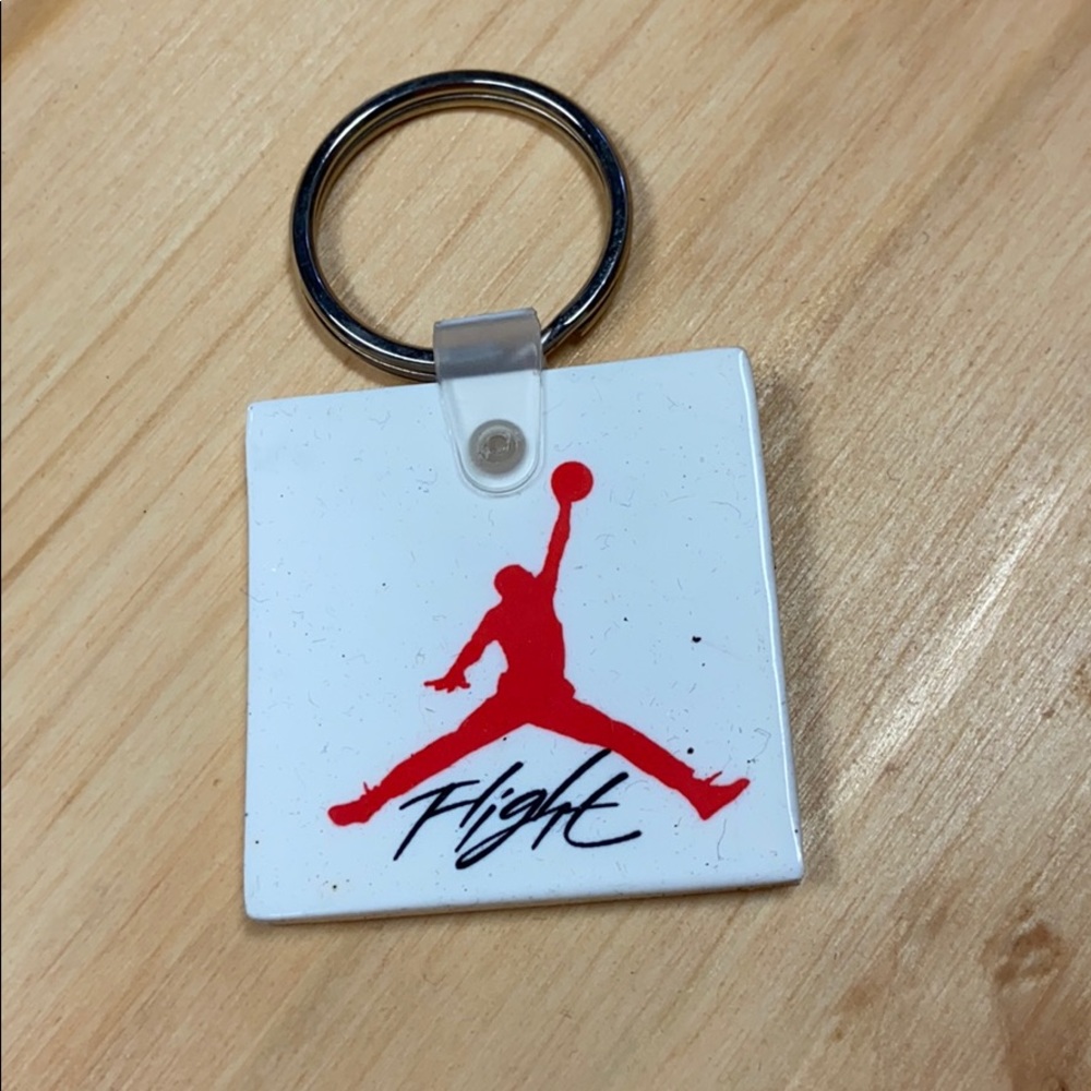 Vintage 1991 Air Jordan Flight Jumpman Keychain - Gem